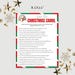 PRINTABLE GUESS the Christmas CAROL, Christmas Party Game, Christmas ...