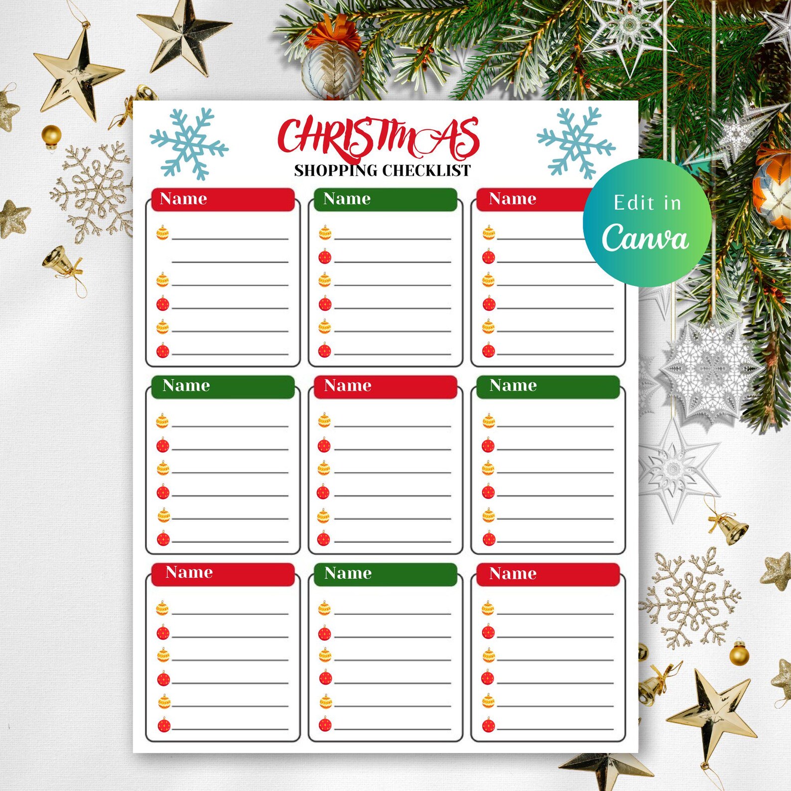 Christmas Preparation Checklist Printable, Christmas Checklist ...