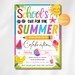 Editable Hello Summer Digital Invitation, End of Year Party, Post on ...