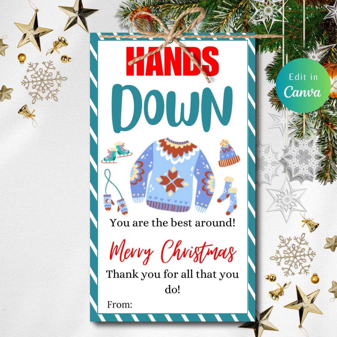 Editable TEACHER APPRECIATION Tag, Youre the Best Around, Perfect for ...