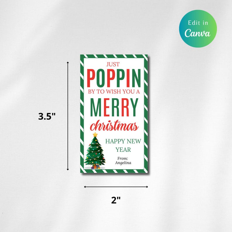 POPPIN BY TO Wish You a Merry Christmas and a Happy New Year Holiday ...