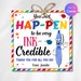Editable Teacher Gift Tag, Hap-pen Tag Ink-credible Pen Gift Tag, Thank ...