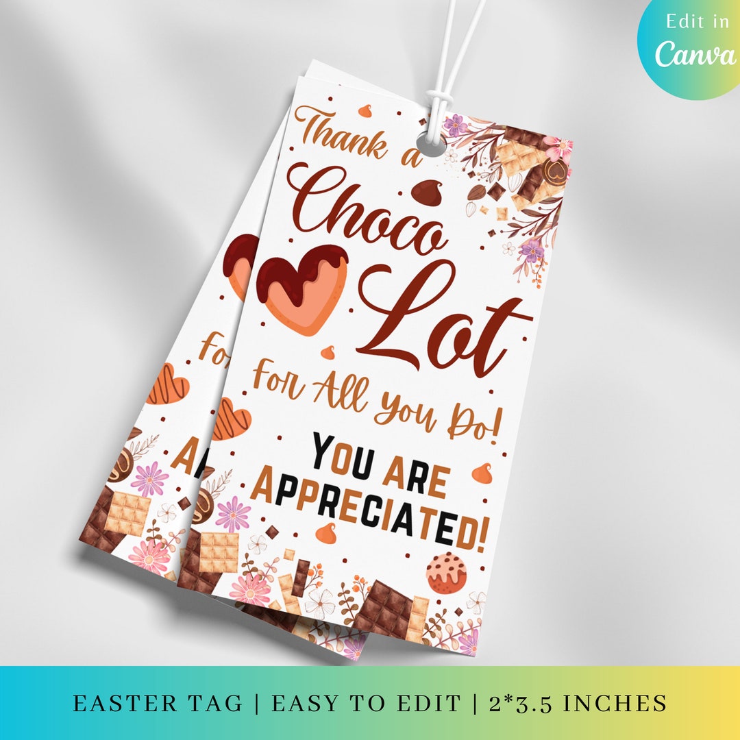 EDITABLE COOKIE APPRECIATION Gift Tag, Teacher Appreciation, Teacher ...