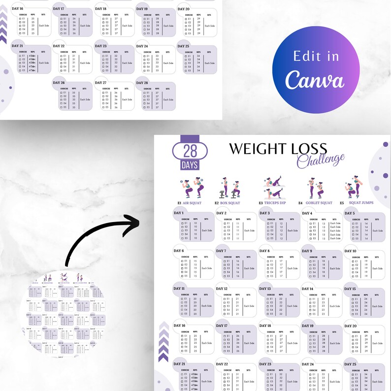 28 DAYS LOSE WEIGHT Challenge, Weight Lose Guide, Weight Management ...