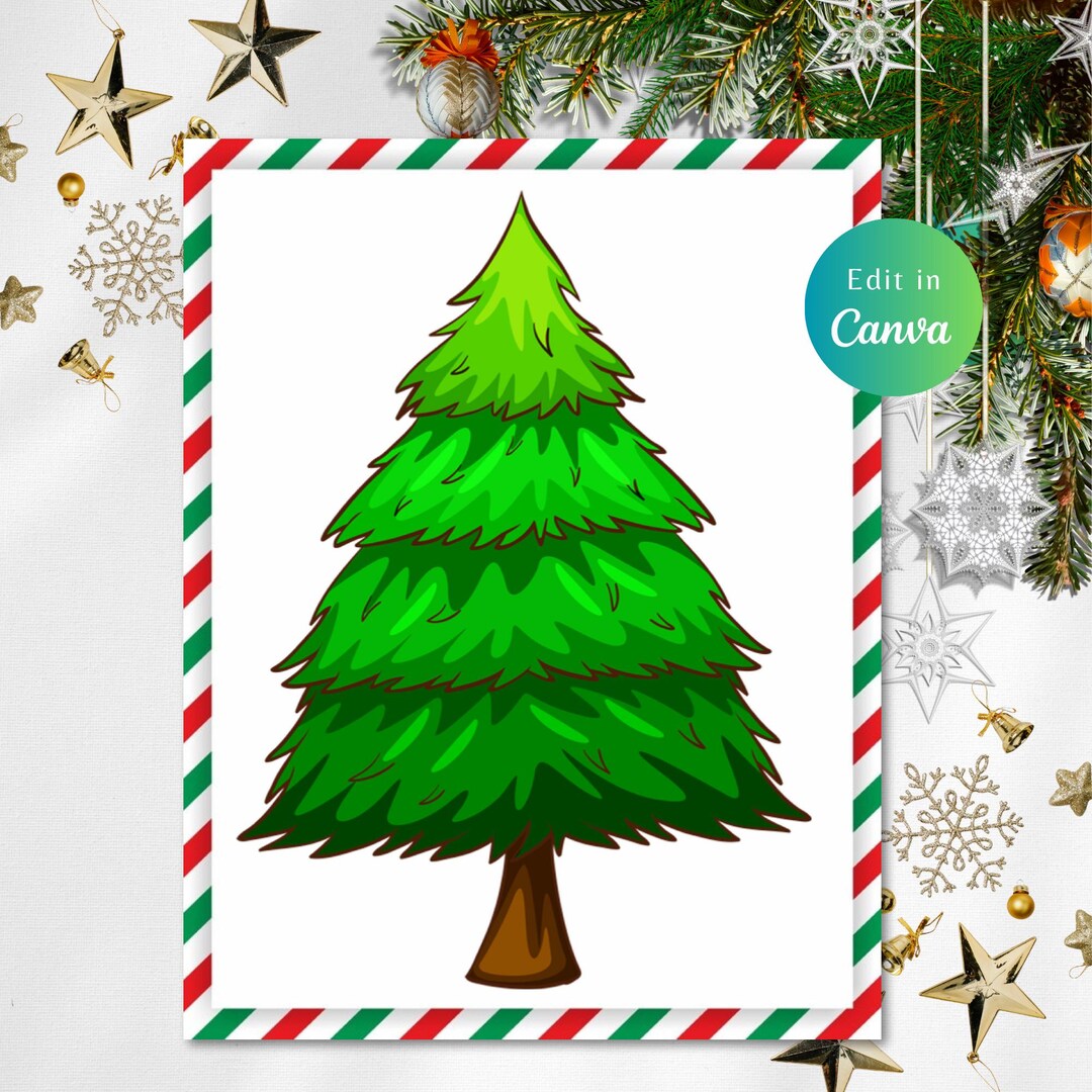 Editable DECORATE the CHRISTMAS Tree, Christmas Craft, Christmas Tree ...