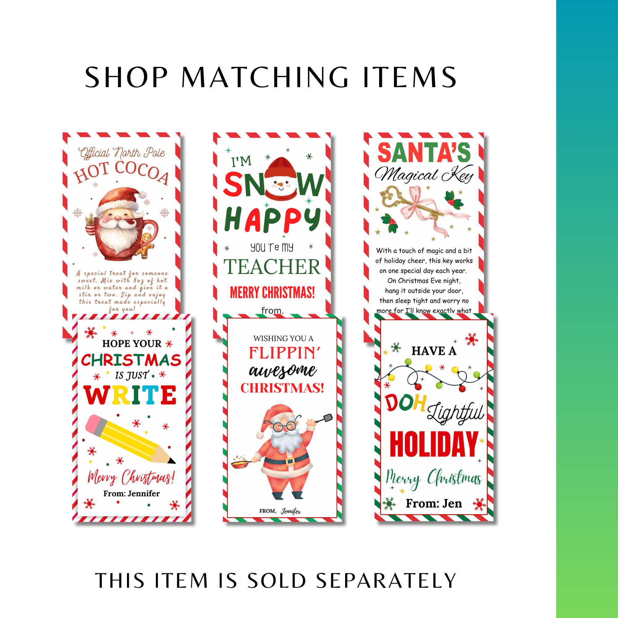 SECRET SANTA GIFT Tag Template, Printable Kris Kringle Gift Tags ...