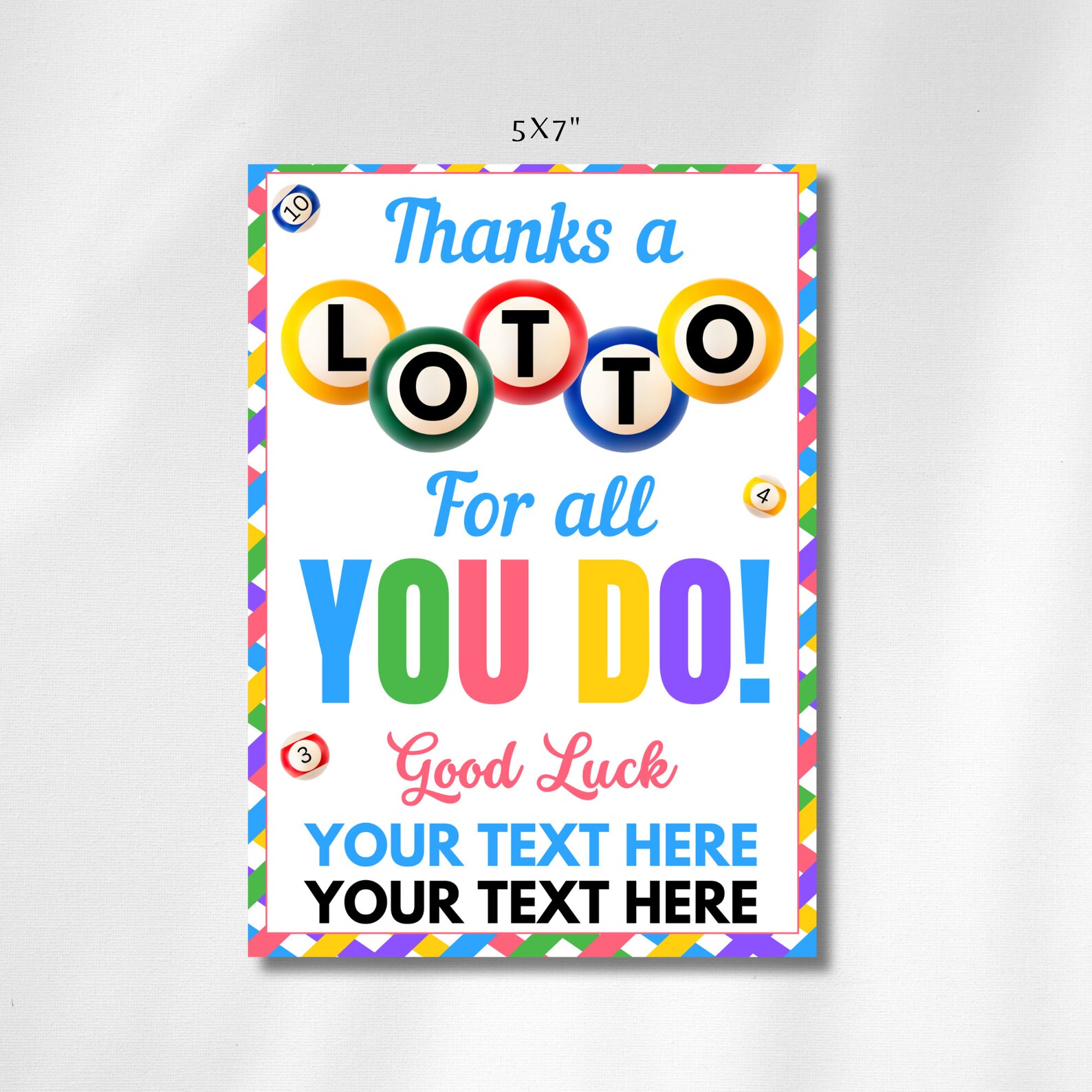 Editable Thanks A Lotto Appreciation Gift Card, Teacher Appreciation ...