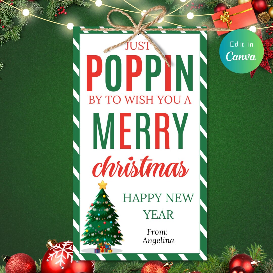 POPPIN BY TO Wish You a Merry Christmas and a Happy New Year Holiday ...