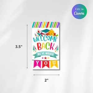 Editable WELCOME BACK to the Office - Welcome Back to Work - Welcome ...