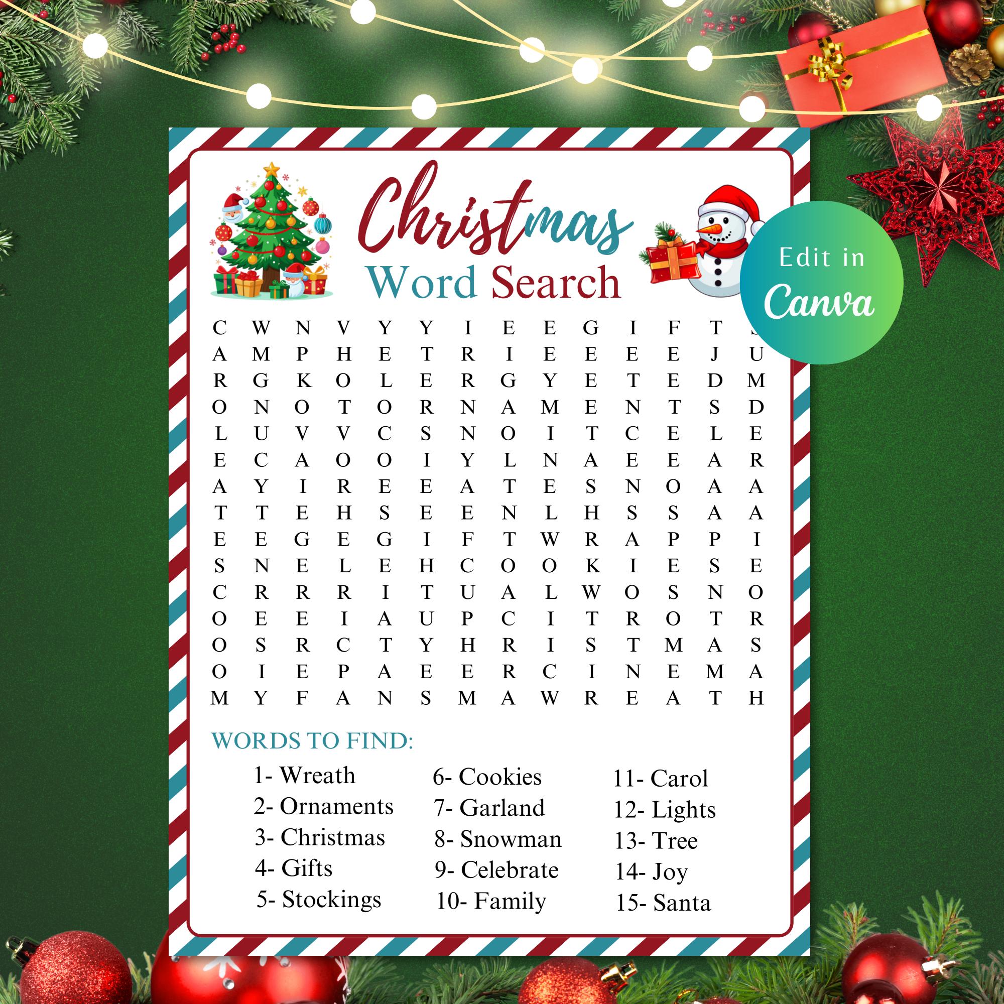 Editable WORD SEARCH, Kids Activities, Summer Activities, School ...