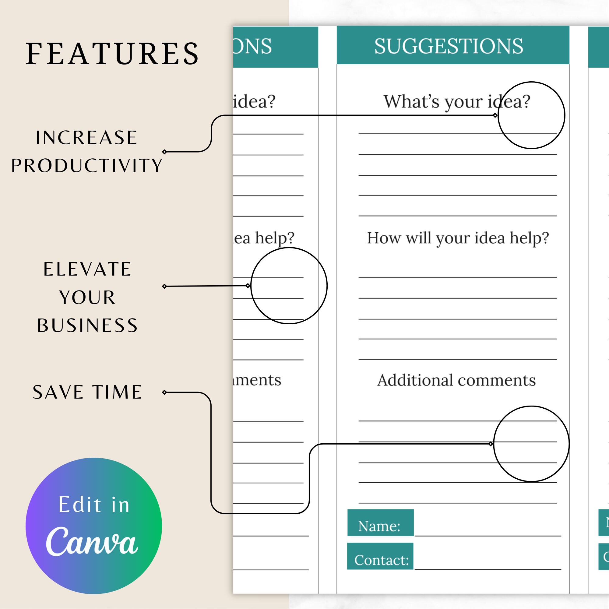 EMPLOYEE SUGGESTION CARD, Suggestion Box, Employee Suggest, Suggestion ...
