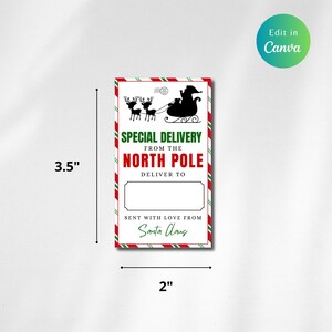 Editable SPECIAL DELIVERY From the North POLE, Personalized Holiday ...