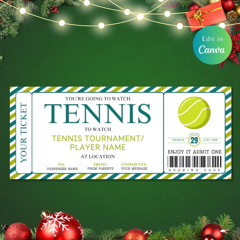 Tennis Tournament - Etsy