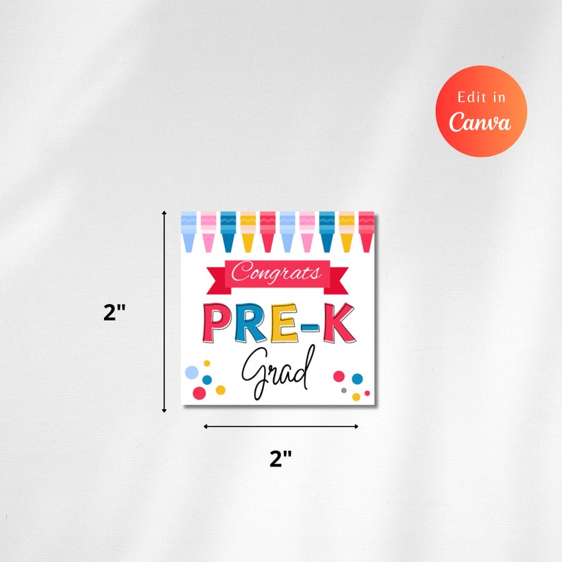 Editable Graduation Tags, Prek Graduation Tags, Pre-k Graduation, End ...