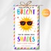Editable Future so Bright You're Gonna Need Shades Tag, End of the Year ...