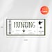 Editable Hunting Trip Ticket Gift Voucher, Printable Ticket, Hunting ...