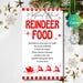 Editable MAGICAL BLEND Reindeer Food Tag, Instant Download Christmas ...
