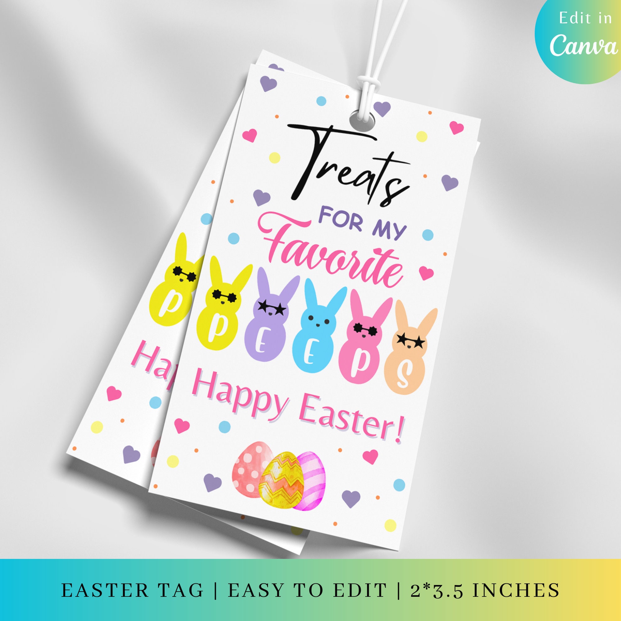 Editable EASTER FRIEND Gift Tags, Classroom Gift, Classroom Favors ...