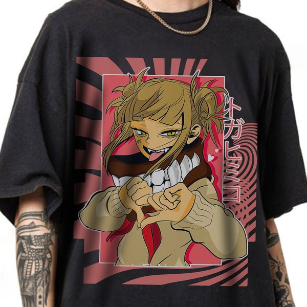 Himiko Toga Tee - MHA Villain Streetwear - Etsy