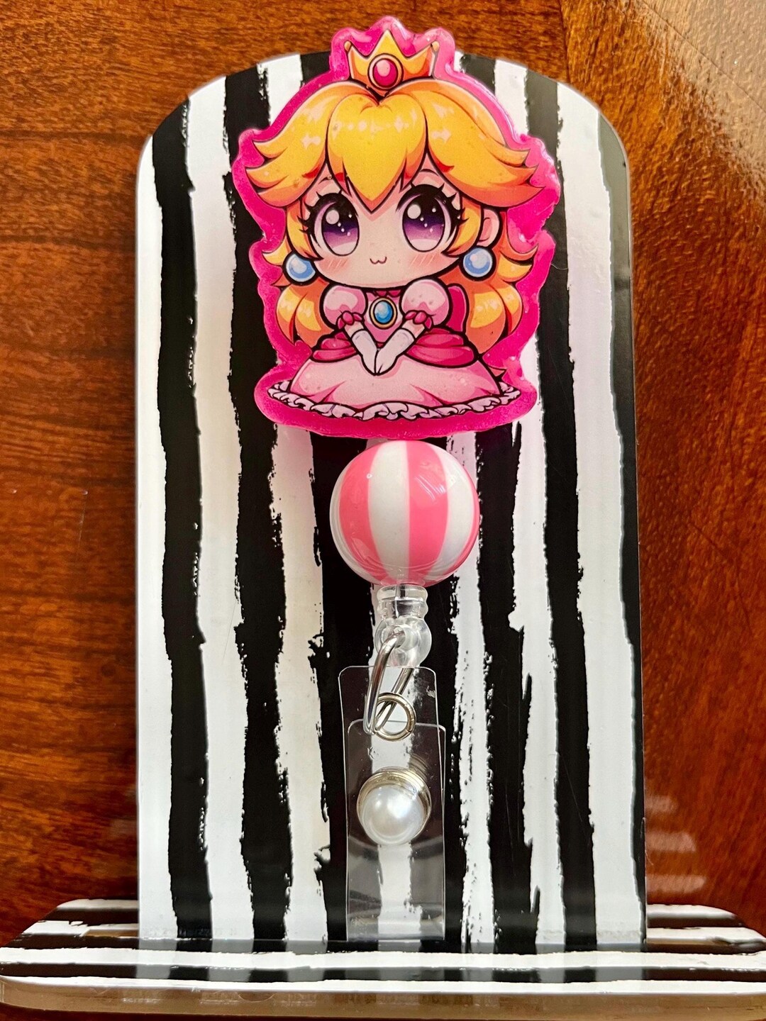 Princess Peach Badge Reel - Etsy