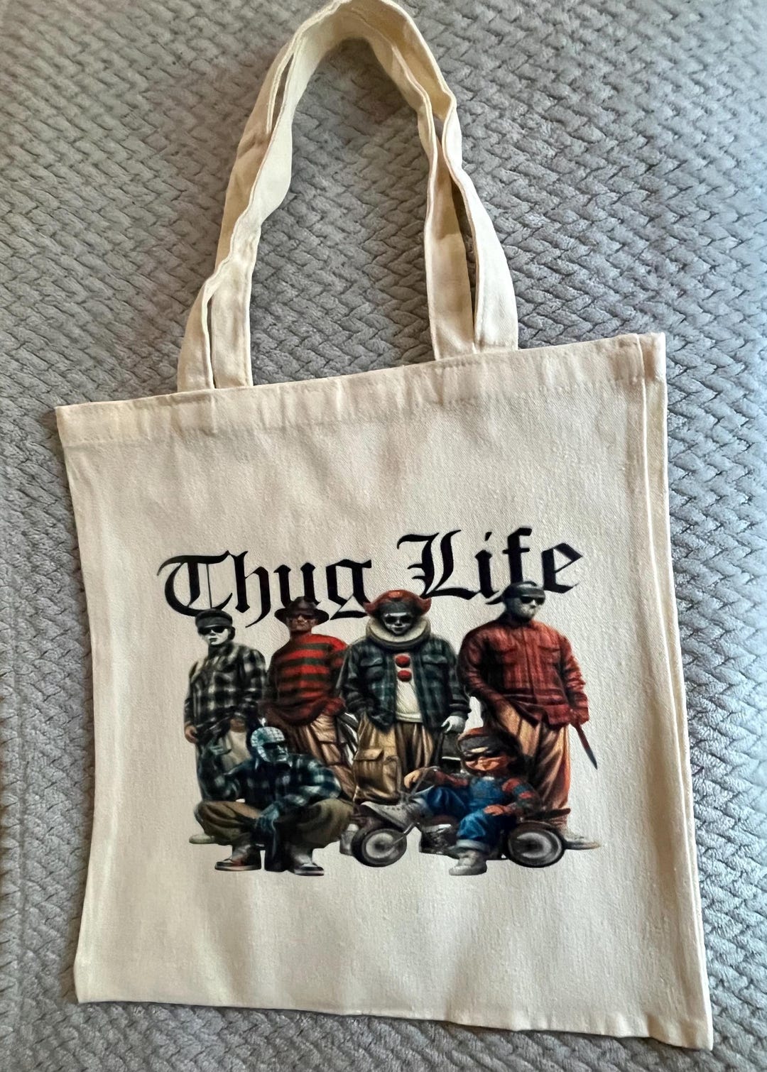 Halloween Thug Life Cholos Horror Icons Tote Bag Trick or Treat - Etsy