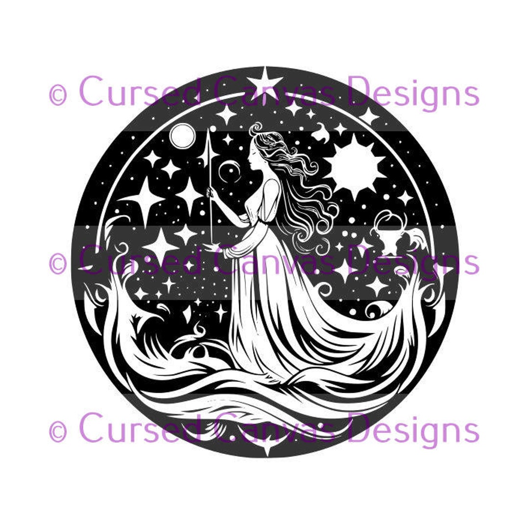 Celestial Sky SVG - Etsy