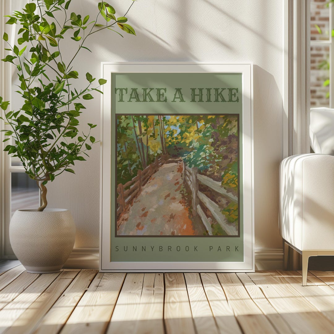 Take a Hike at Sunnybrook Park, Toronto | Father's Day Gift Poster ...