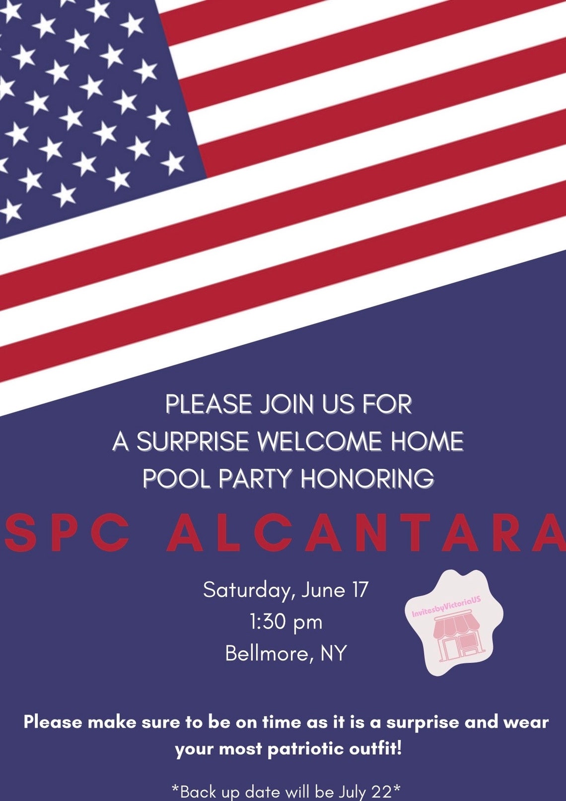 Military Welcome Home Invitation - Etsy