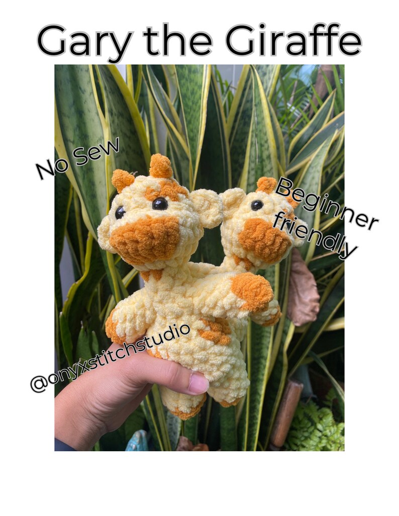 Gary the Giraffe No Sew Crochet Pattern - Etsy