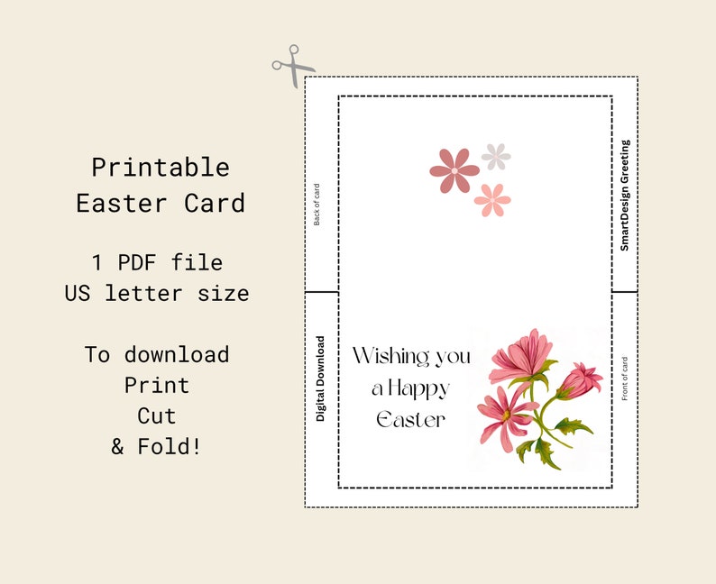 Happy Easter Card - Etsy