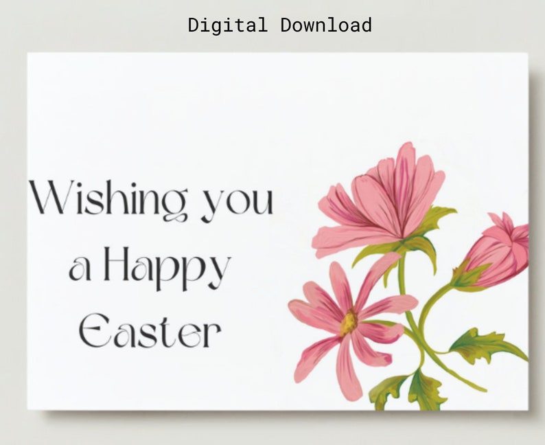Happy Easter Card - Etsy