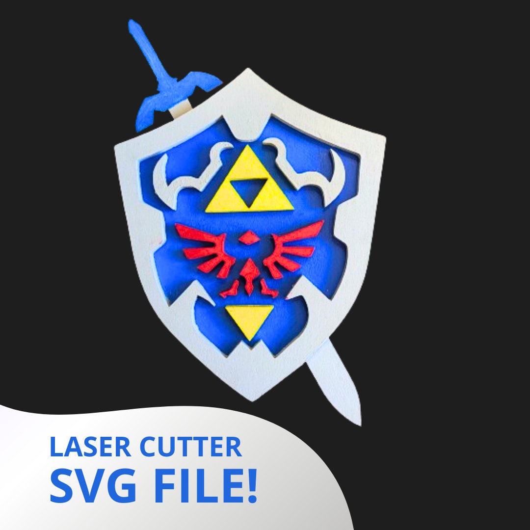 Hylian Shield - the Legend of Zelda - SVG -PNG Cut File for Cricut, Glowforge, and Xtool ...