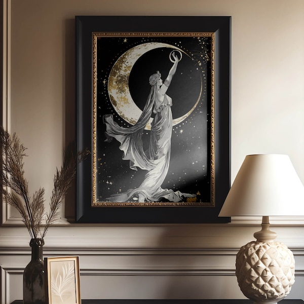 Moon Goddess Art - Etsy