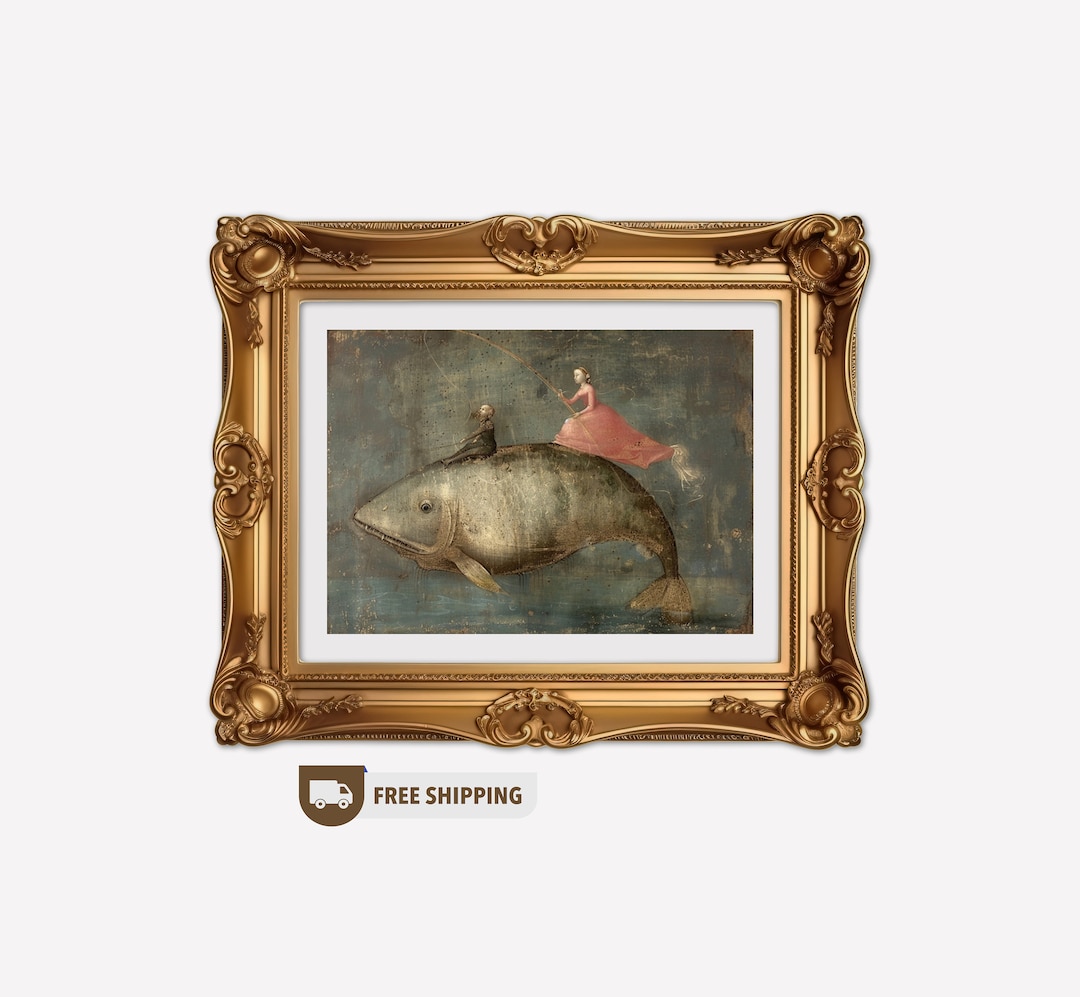 Hieronymus Bosch Ugly Renaissance Artwork, Funny Fish Temptation of ...