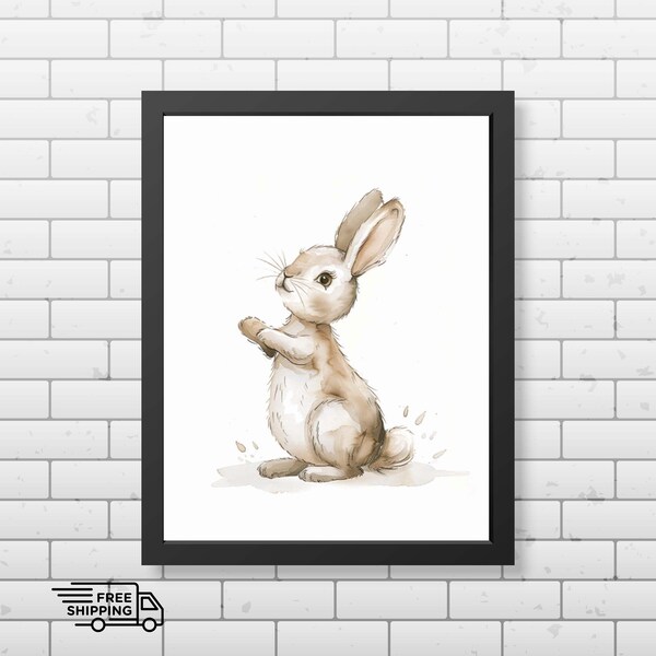 Printable Rabbit - Etsy