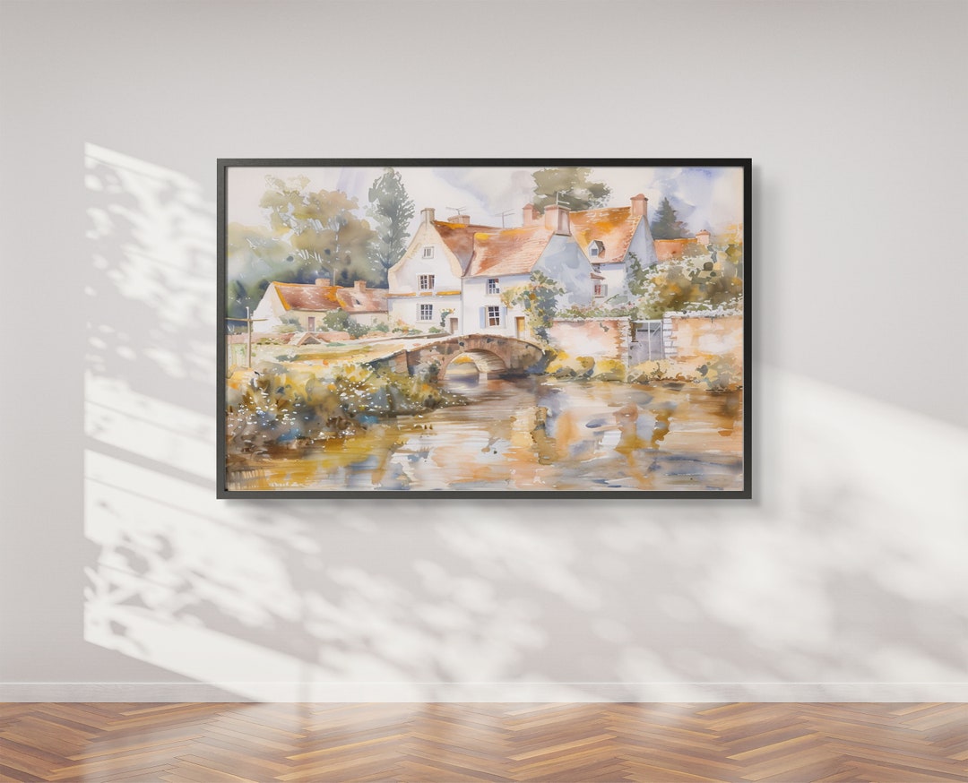 River Rustic Artwork, River Digital Print, River Cottagecore Poster ...