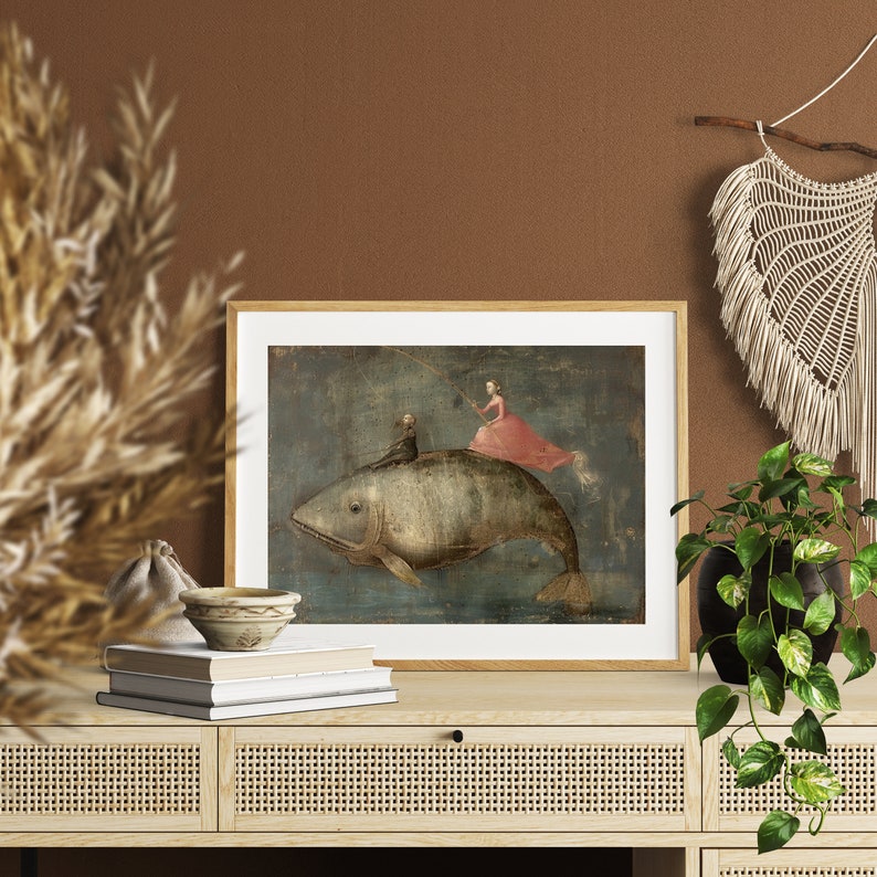 Hieronymus Bosch Ugly Renaissance Artwork, Funny Fish Temptation of ...