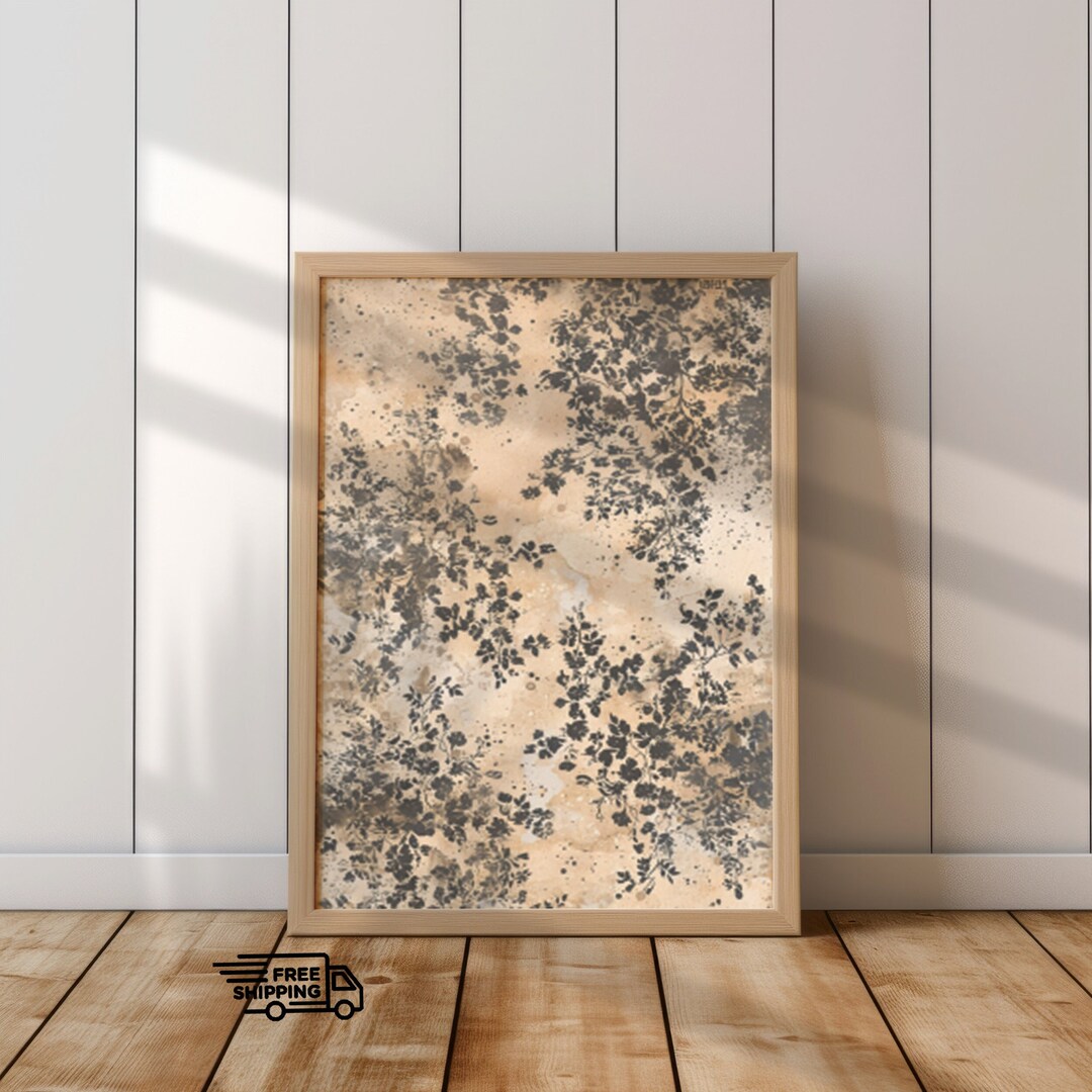 Perfect Floral Art, Large-scale Prints, Japanese Wall Decor, Neutral ...
