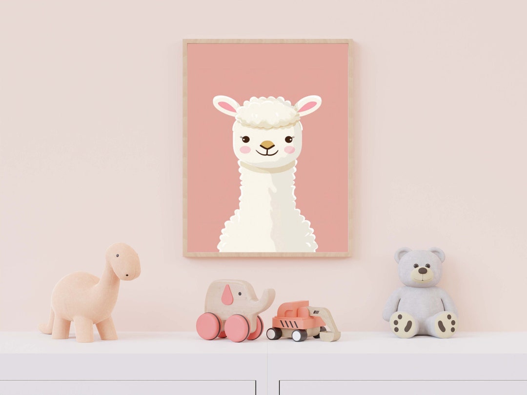 Llama Printable Art, Llama Digital Print, Llama Theme Poster, Llama ...