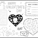 Valentine's Day Activity Page for Kids Valentines Coloring Page ...