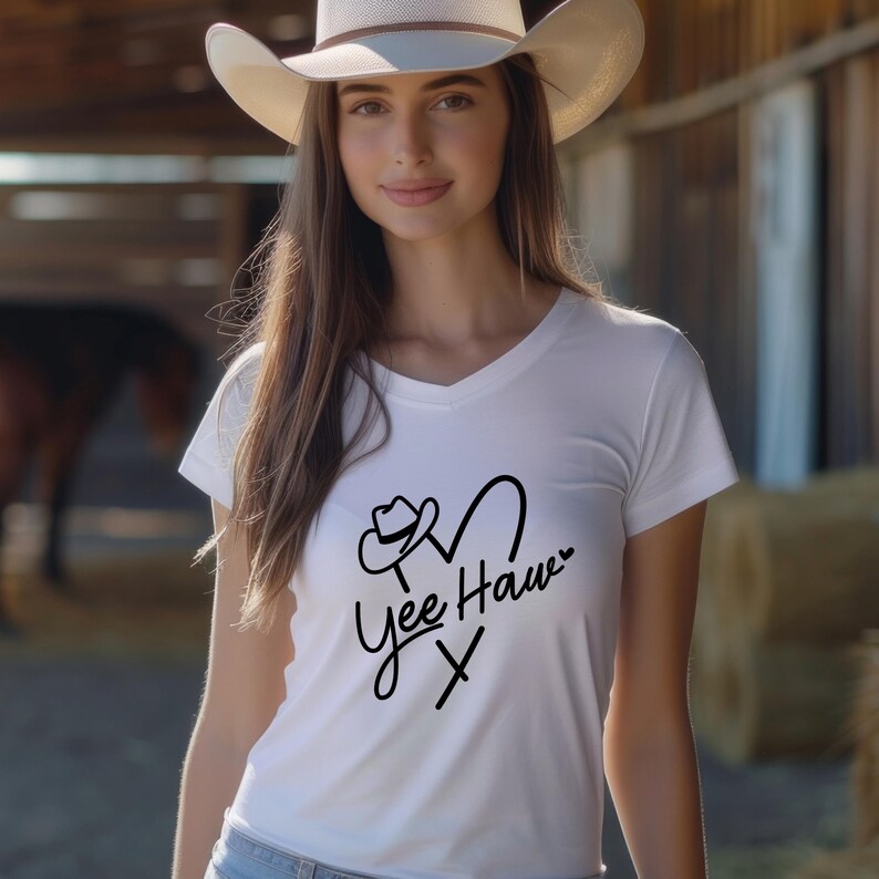 Yee Haw Iron on Decals Patch Transfers Applique Letters for T Shirts ...