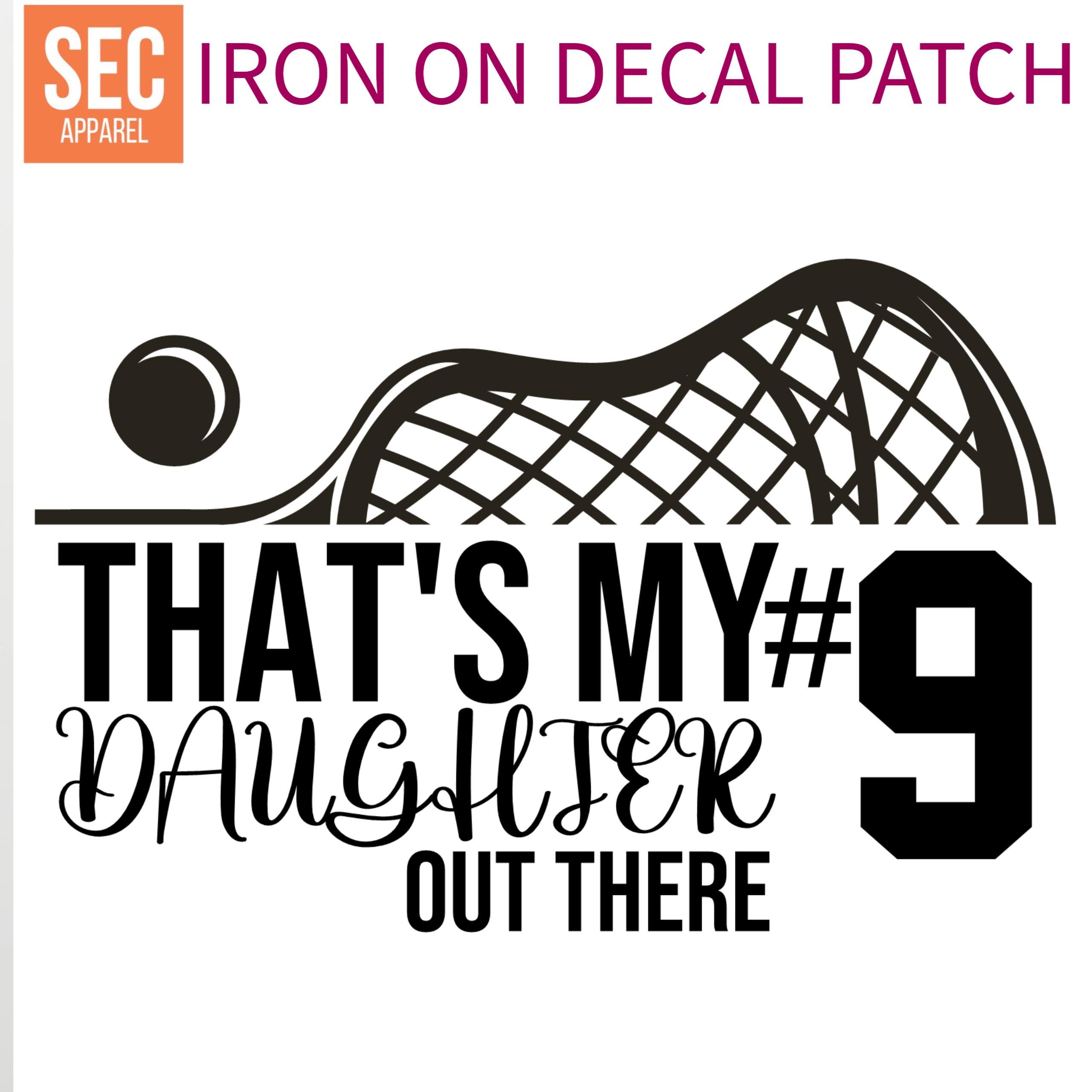 Lacrosse Mom Iron on Patches Decals Transfers Letters for T-shirts ...