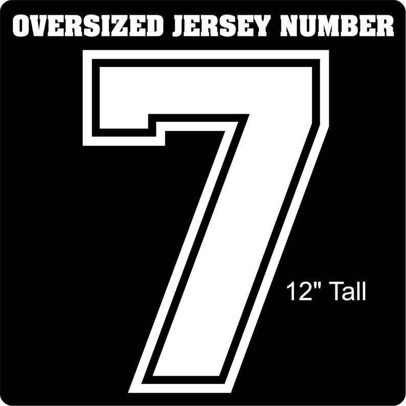 Oversized Jersey Number Patch -12 Inch Iron on Numbers for Jerseys, Big ...