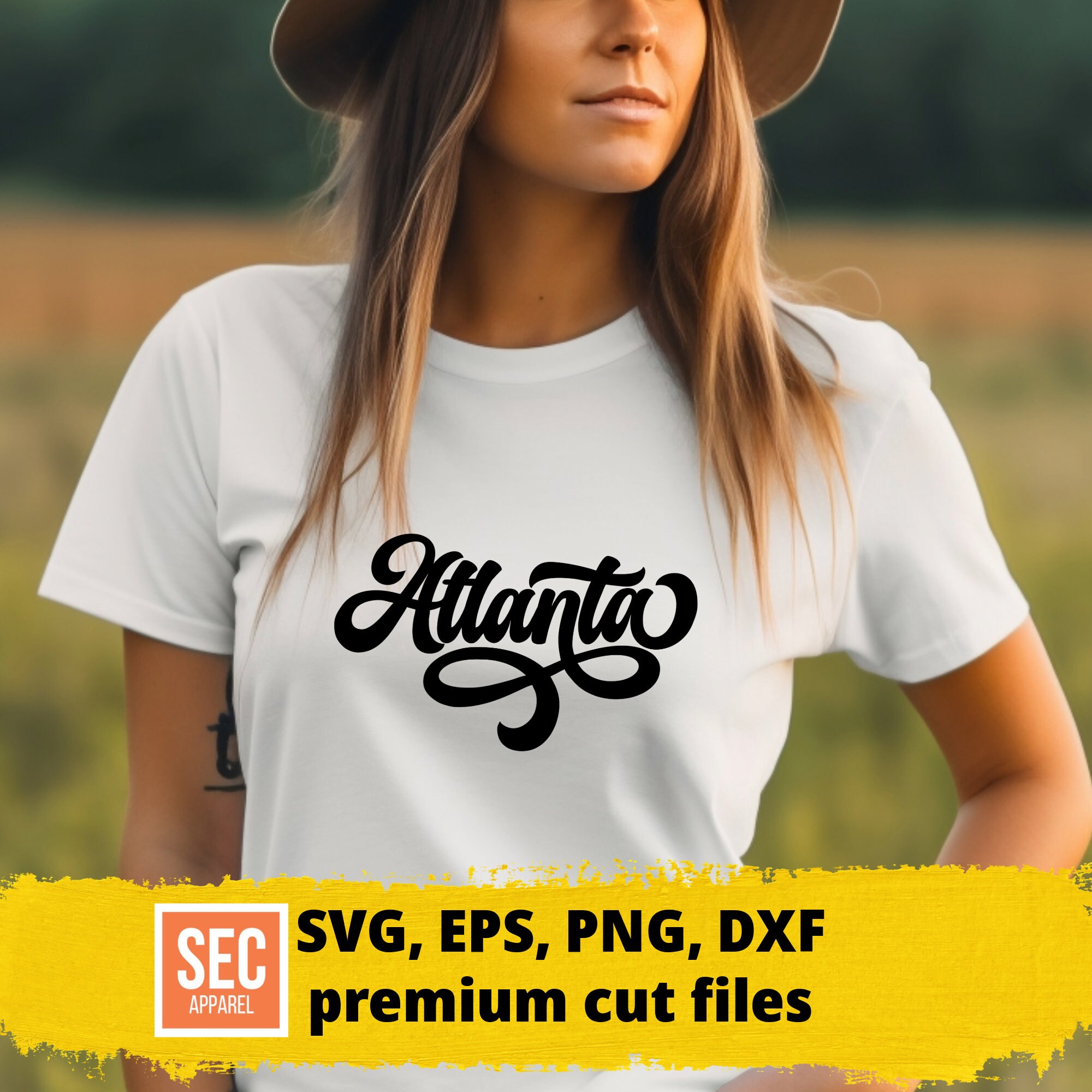 Atlanta Georgia, Eps, Png, Svg, Dxf File for Silhouette Cameo, Curio ...