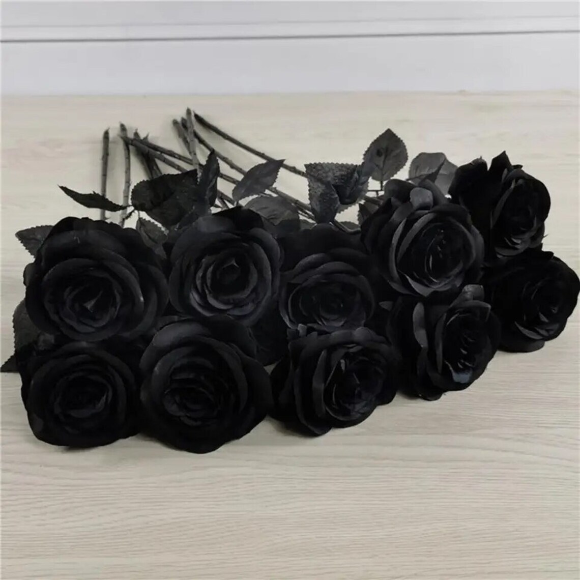 Handmade Black Rose Flowers aesthetic Gothic Emo Decoration for the ...