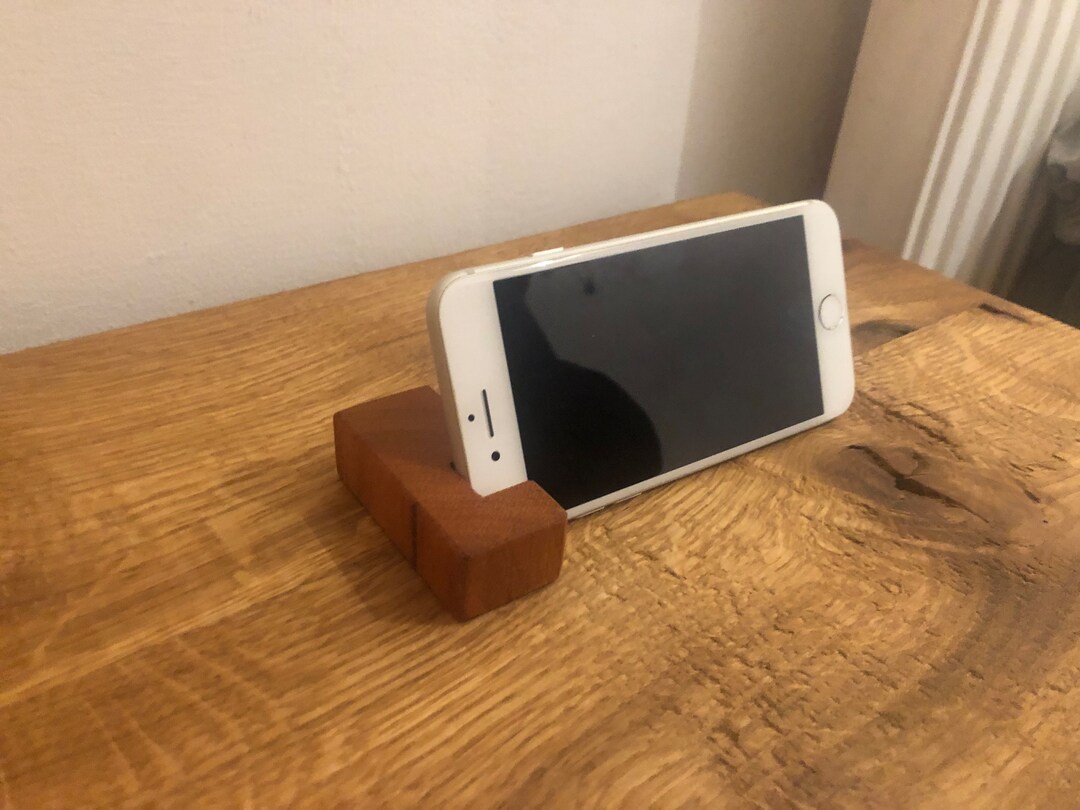 Handmade Wooden Phone Stand (horizontal) - Etsy
