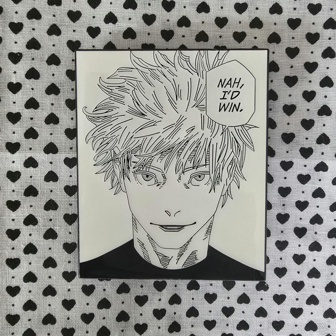 Satoru Gojo Nah, I'd Win Enamel Pin - Etsy