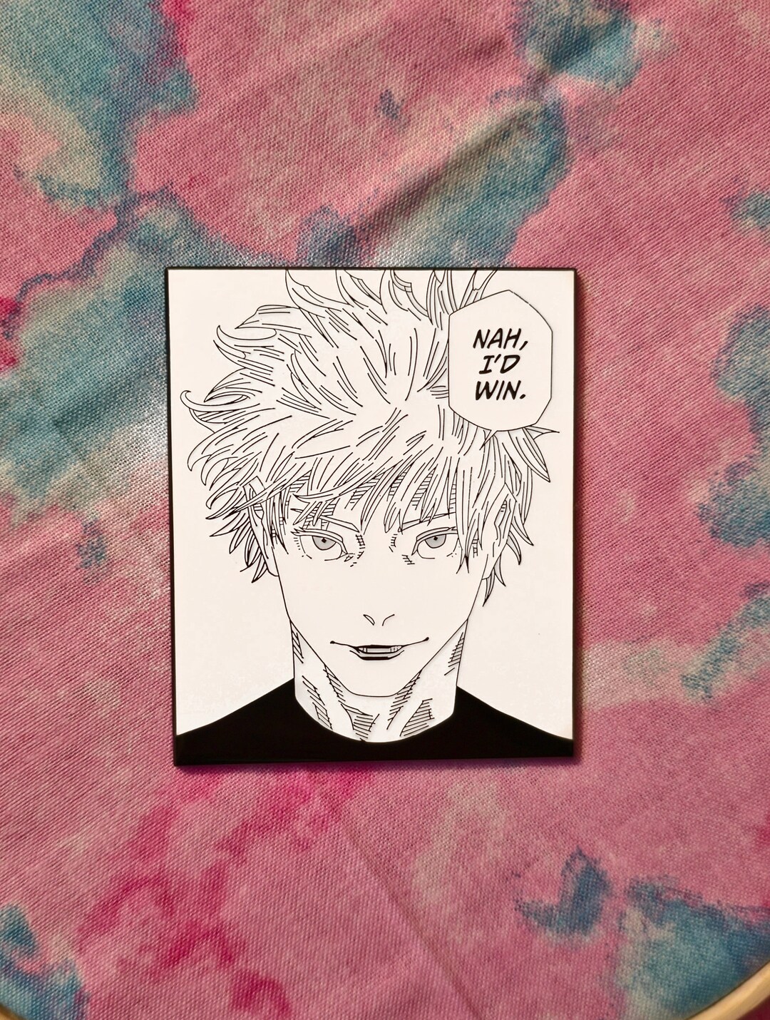 Satoru Gojo Nah, I'd Win Enamel Pin - Etsy