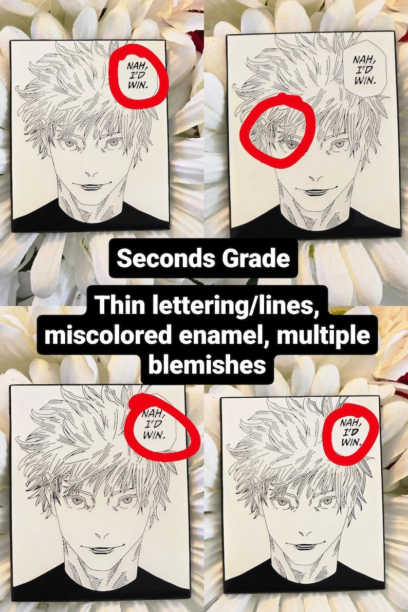 Satoru Gojo Nah, I'd Win Enamel Pin - Etsy