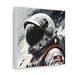 Astronaut in Space Art Canvas Cosmic Explorer Illustration Stellar Wall ...